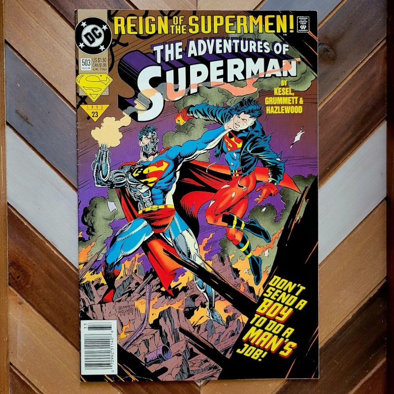 REIGN of the SUPERMEN Set of 3, Action Comics #687, Superman 501, 503 ...