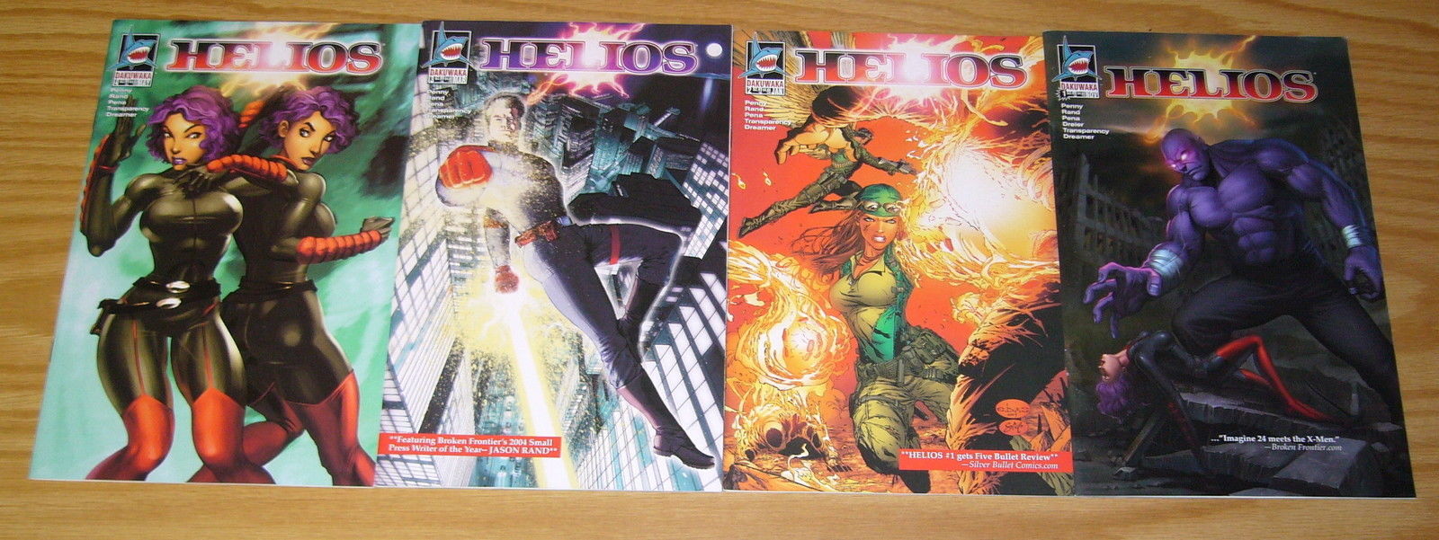 Helios #1-4 VF/NM complete series - ebas - mario gully - eric basaldua ...