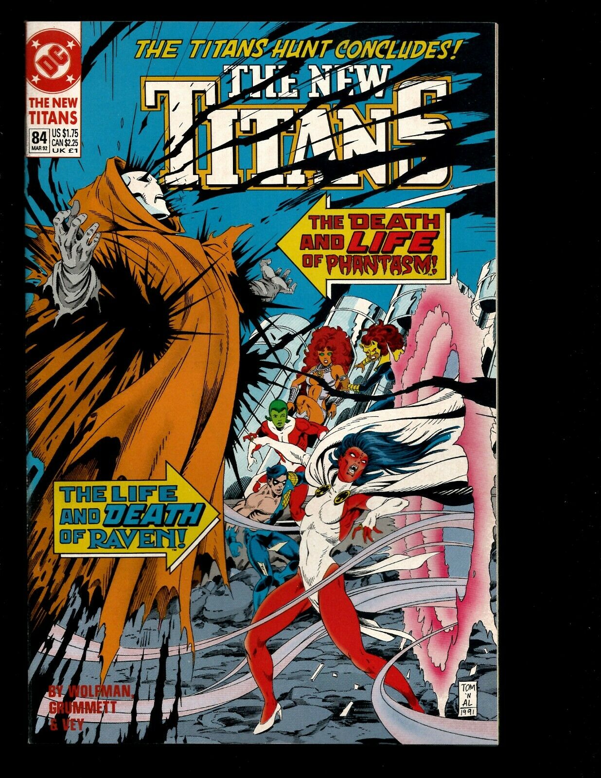 Lot Of 12 New Titans DC Comics # 82 83 84 85 86 87 88 89 90 91 92 93 ...