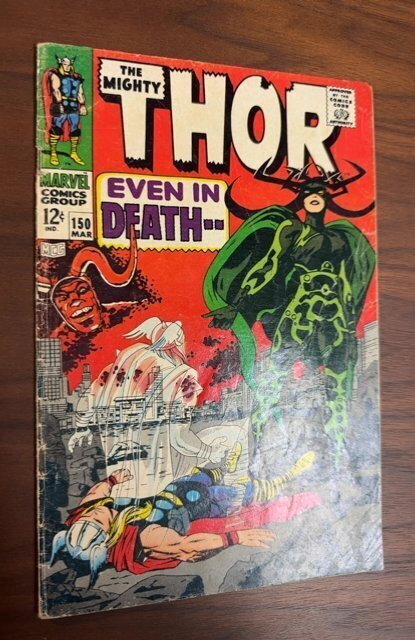 Thor #150 GD/VG "Even in Death" Kirby Cover (Marvel 1968) | Comic Books ...
