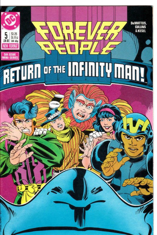 FOREVER PEOPLE #5, NM-, De Matteis, Kesel, DC, 1988, more in store ...