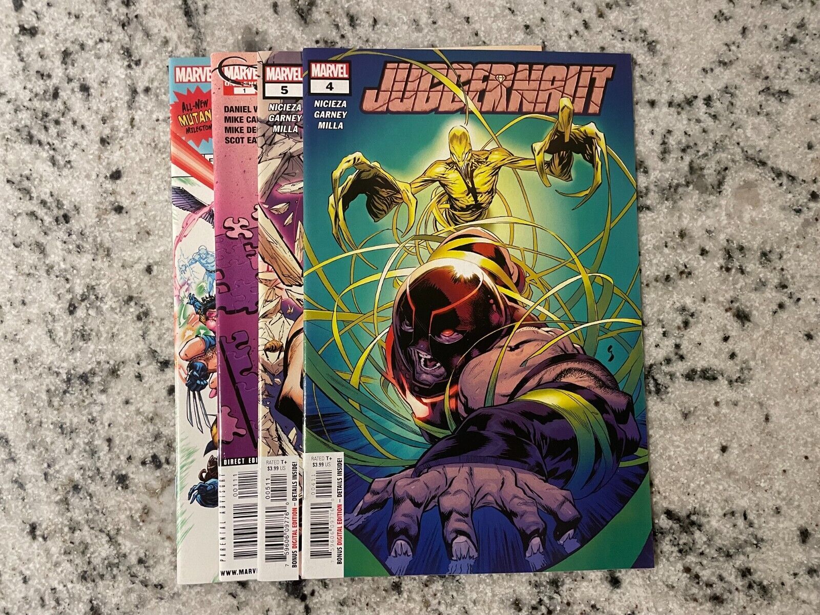 4 Marvel Comics Juggernaut # 4 5 + X-Men Original Sin 1 + Legends # 1 ...