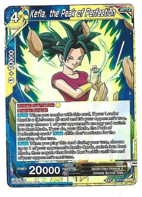 Dragon Ball Super CCG - Assault on the Saiyans - Kefla the Peak of ...