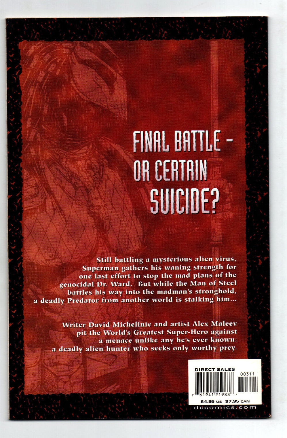 Superman vs Predator #1 2 & 3 - Complete Set - 2000 - NM ...