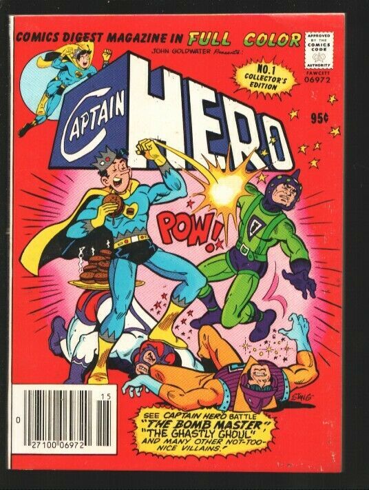 Captain Hero Comics Digest Magazine #1 1981-Archie-First issue-Jughead ...