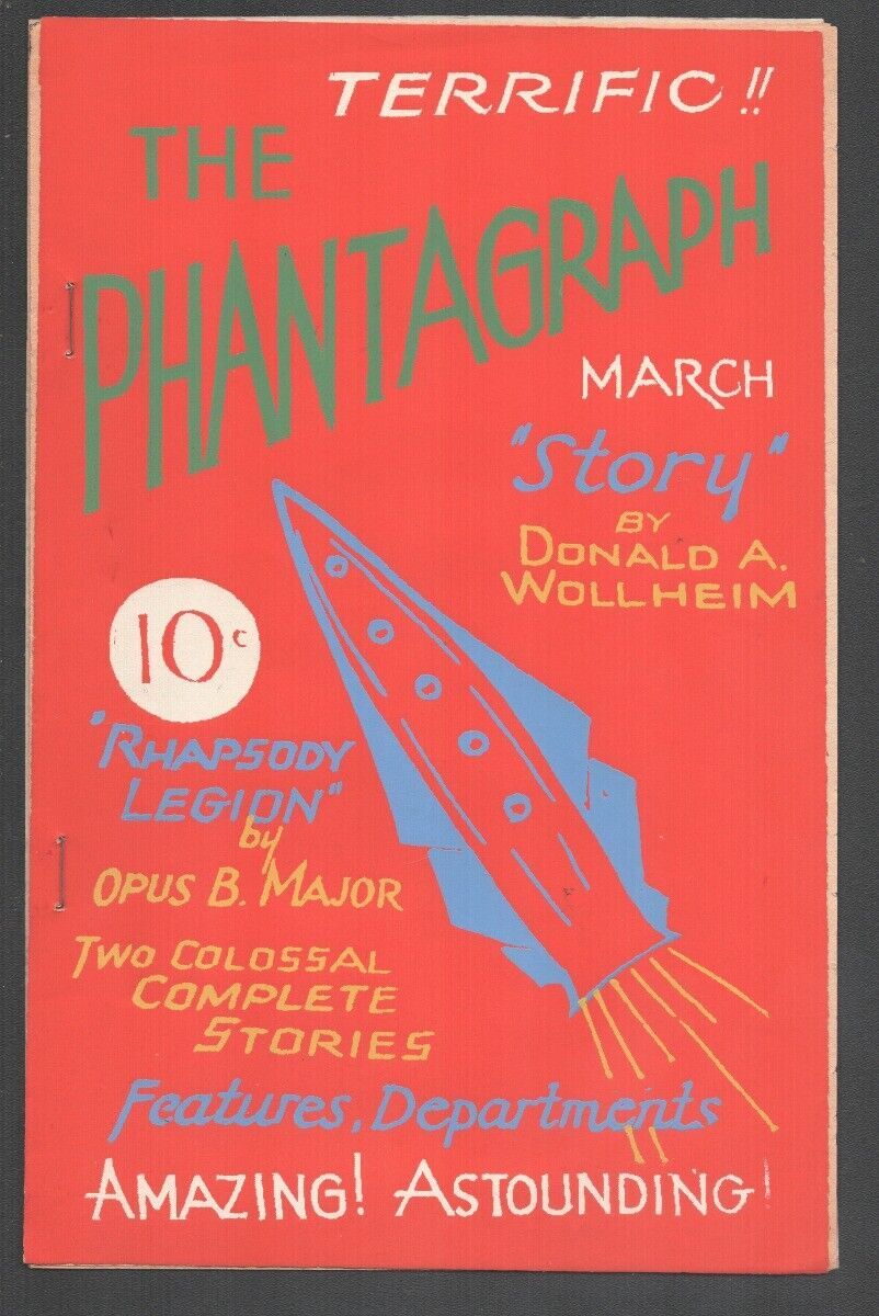 Phantagraph #34 3/194-Pre WWII sci-fi fanzine-Fandom's oldest Fan ...