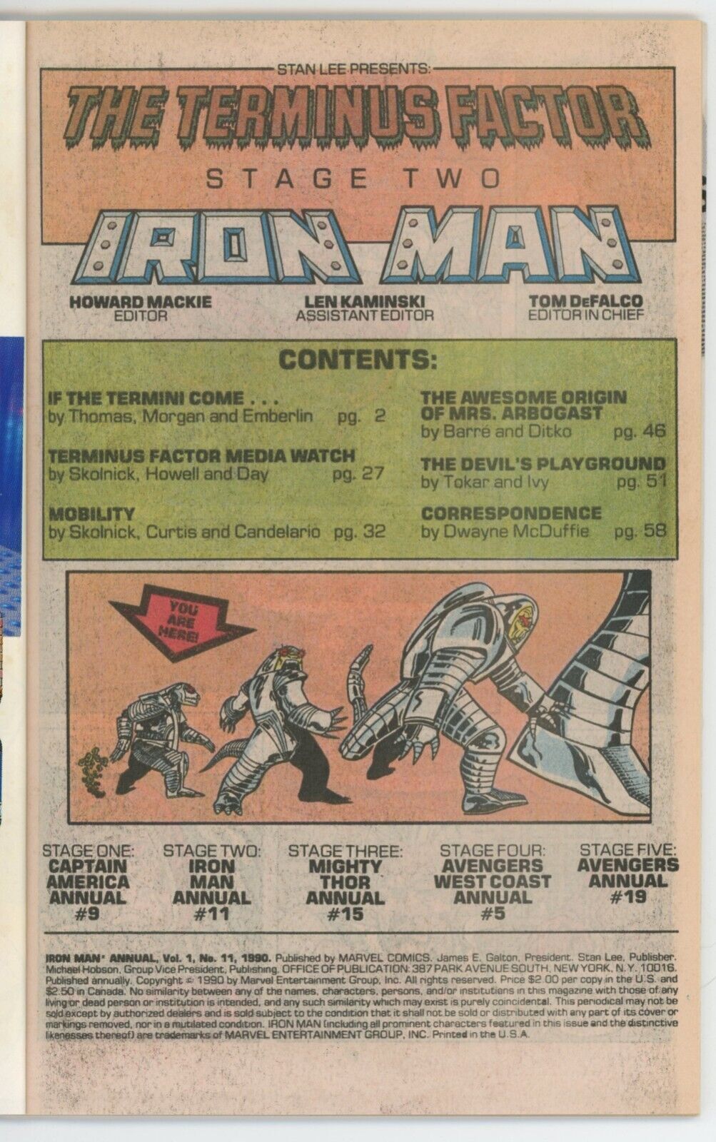 Iron Man Annual 11 Nm 9 2 Copper Age Marvel 1990 Comic Books Copper