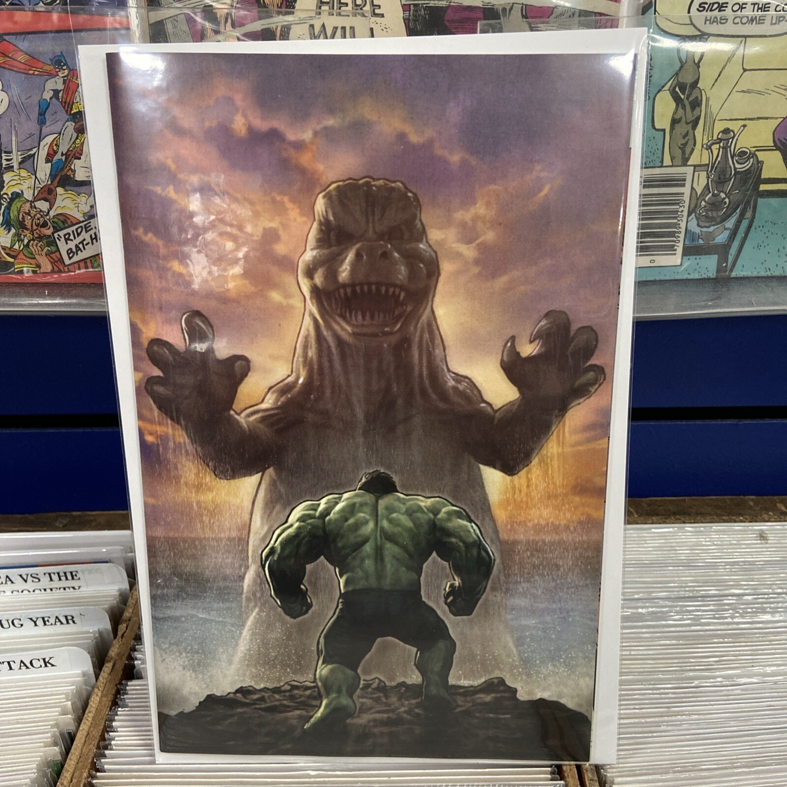 (2025) Godzilla VS Hulk #1 1:100 Stonehouse Virgin Variant Cover ...
