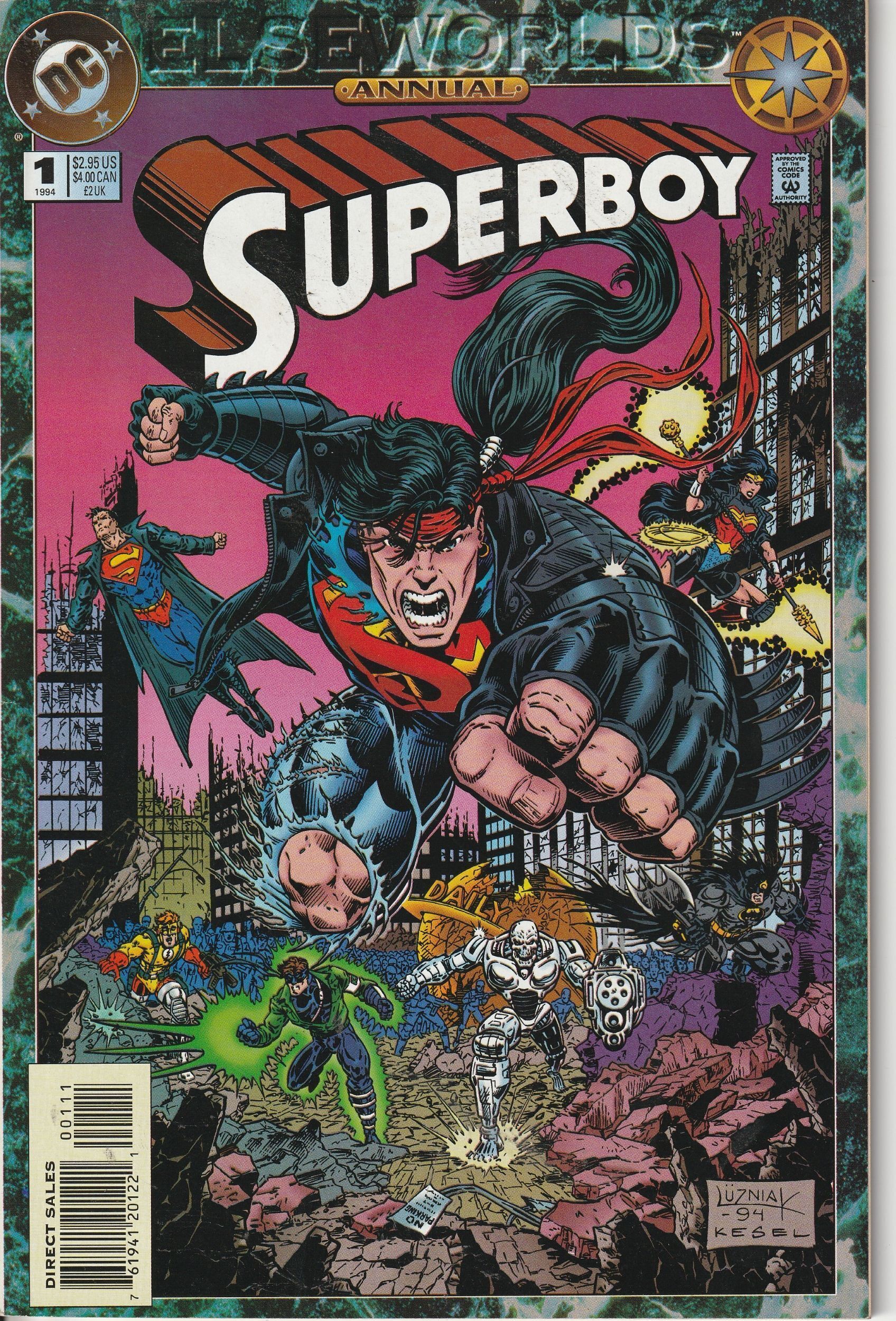 Superboy Annual #1 Direct Edition (1994) Elsweworlds | Comic Books ...