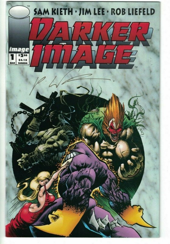 Darker Image #1 VF/NM signed by Rob Liefeld - deathblow maxx - Jim Lee ...