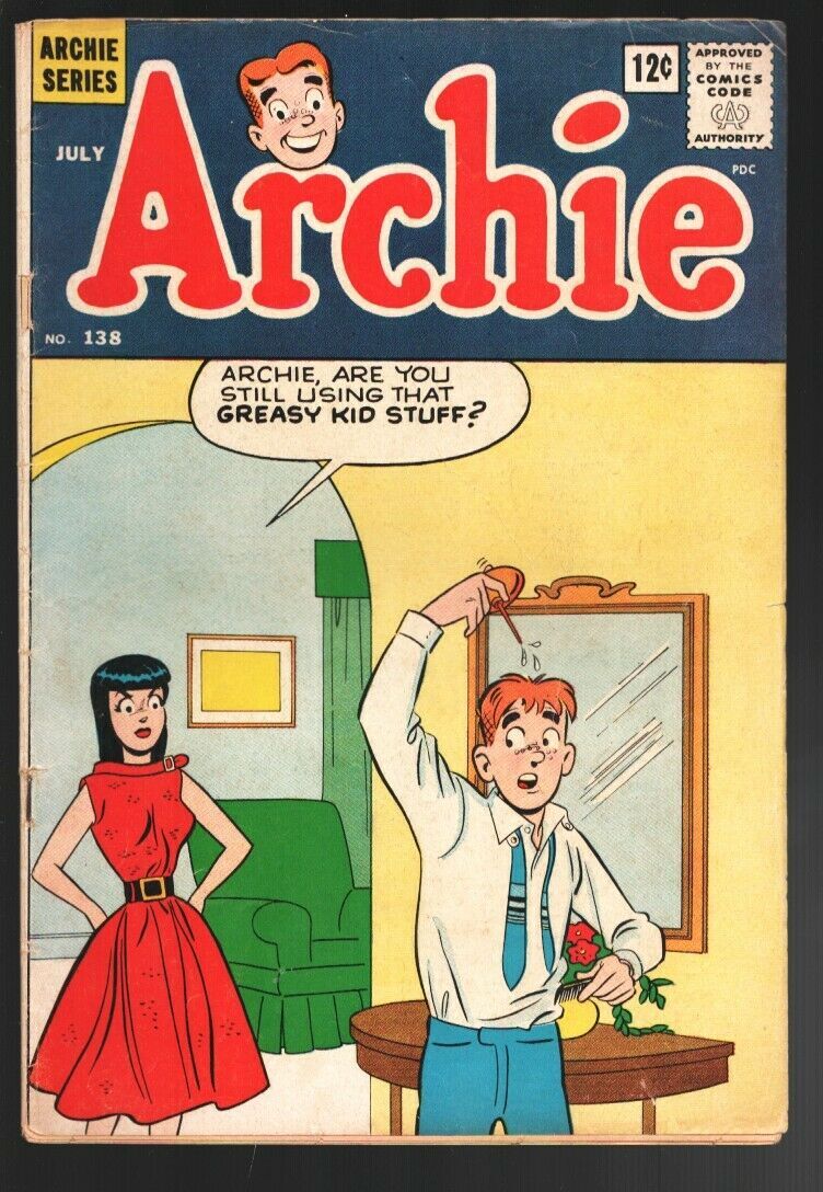 Archie Comics #138 1963- -Greasy Kid Stuff cover-Betty and Veronica-VG ...