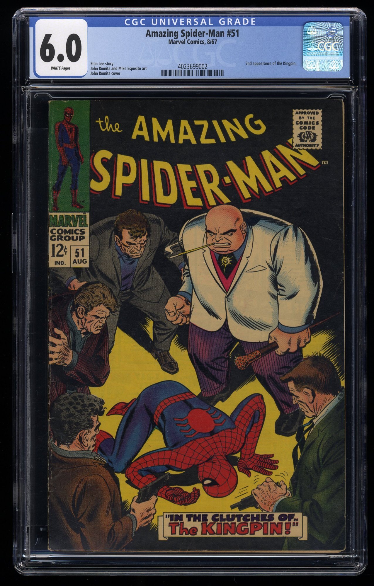 Amazing Spider-Man #51 CGC FN 6.0 2nd Appearance Kingpin! Classic Cover ...
