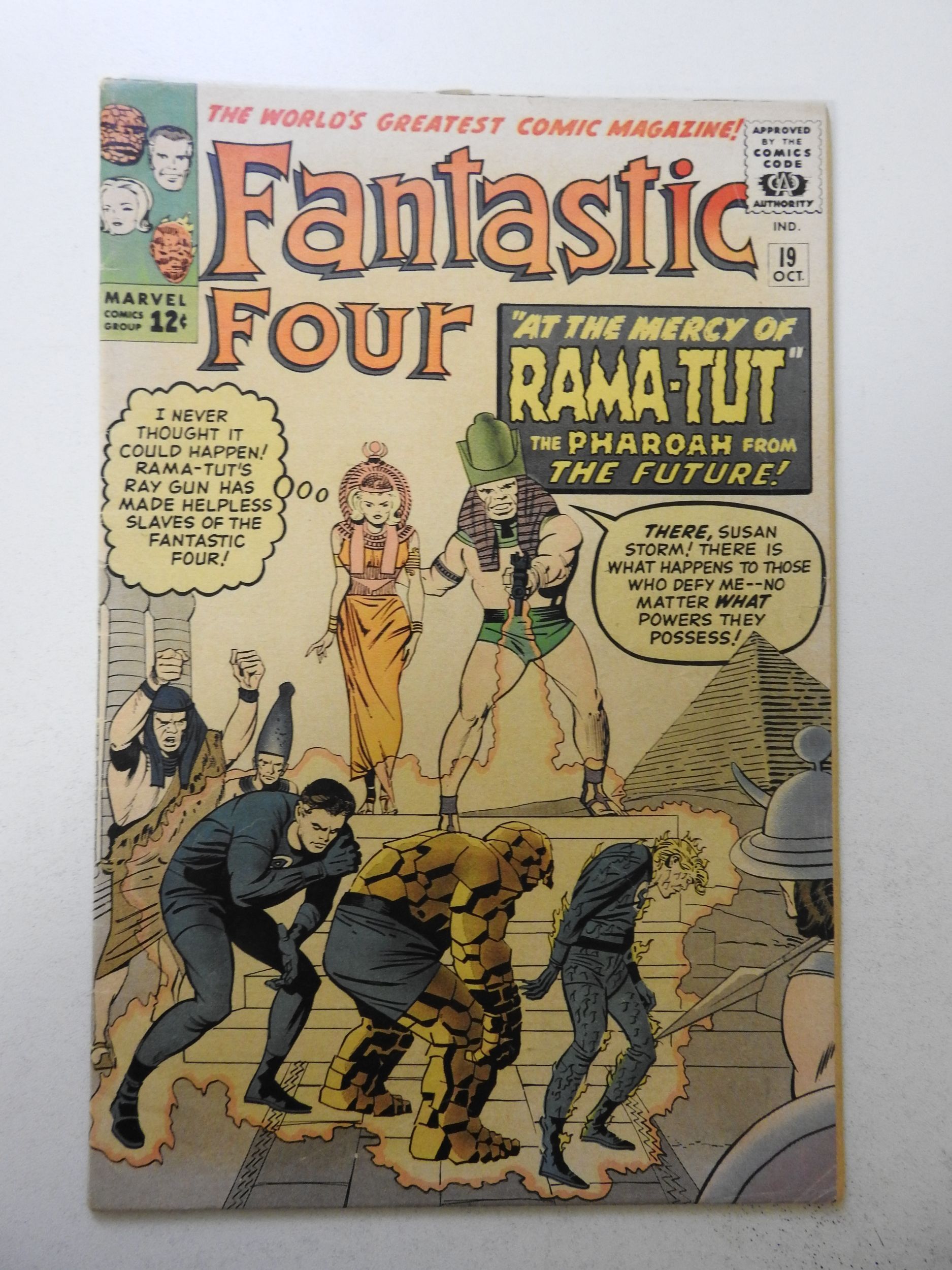 Fantastic Four #19 (1963) VG Condition First appearance of Pharaoh Rama ...