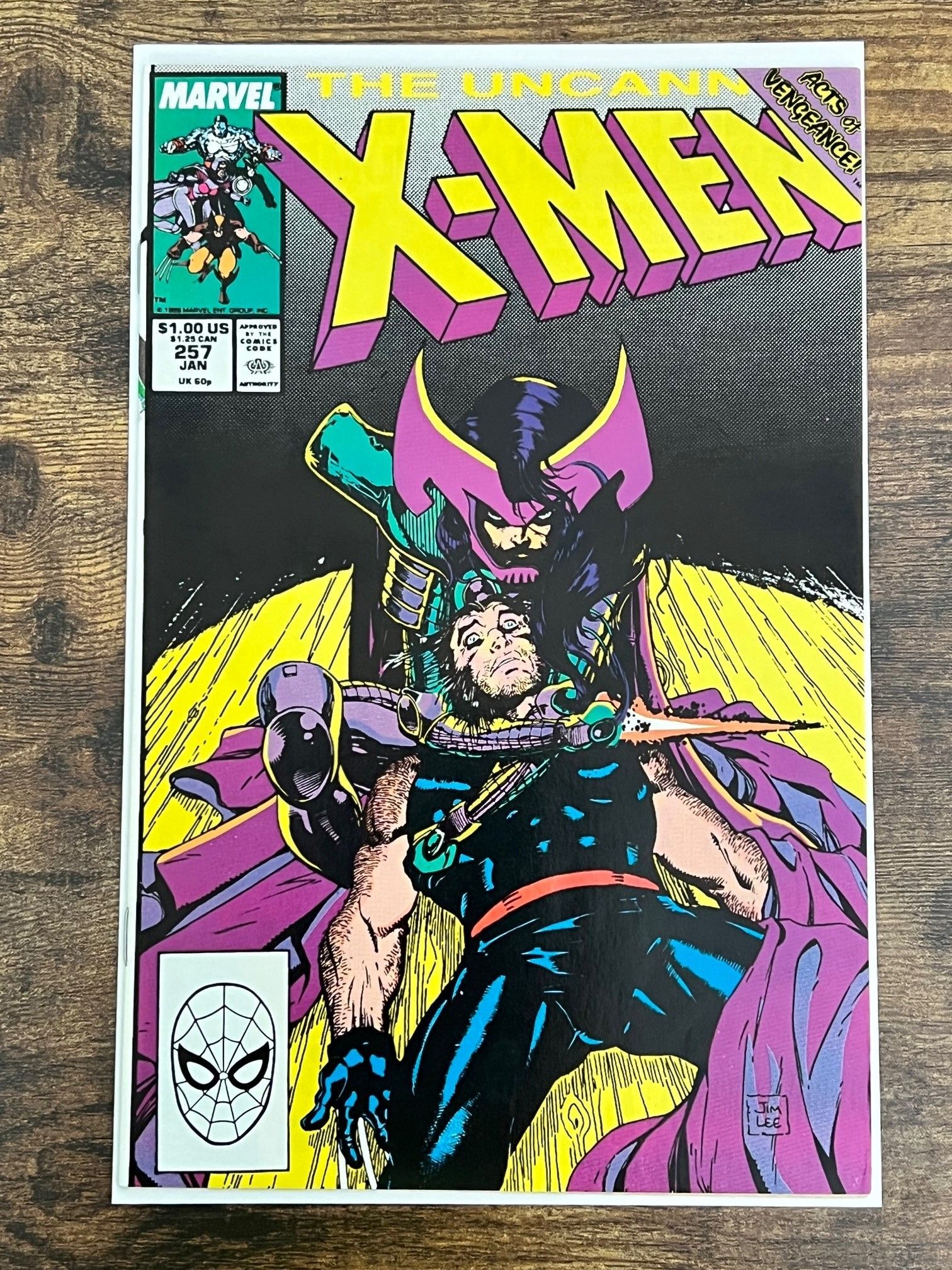 The Uncanny X-Men #257 (1990). VF. Jim Lee c/a. Psylocke as Lady ...