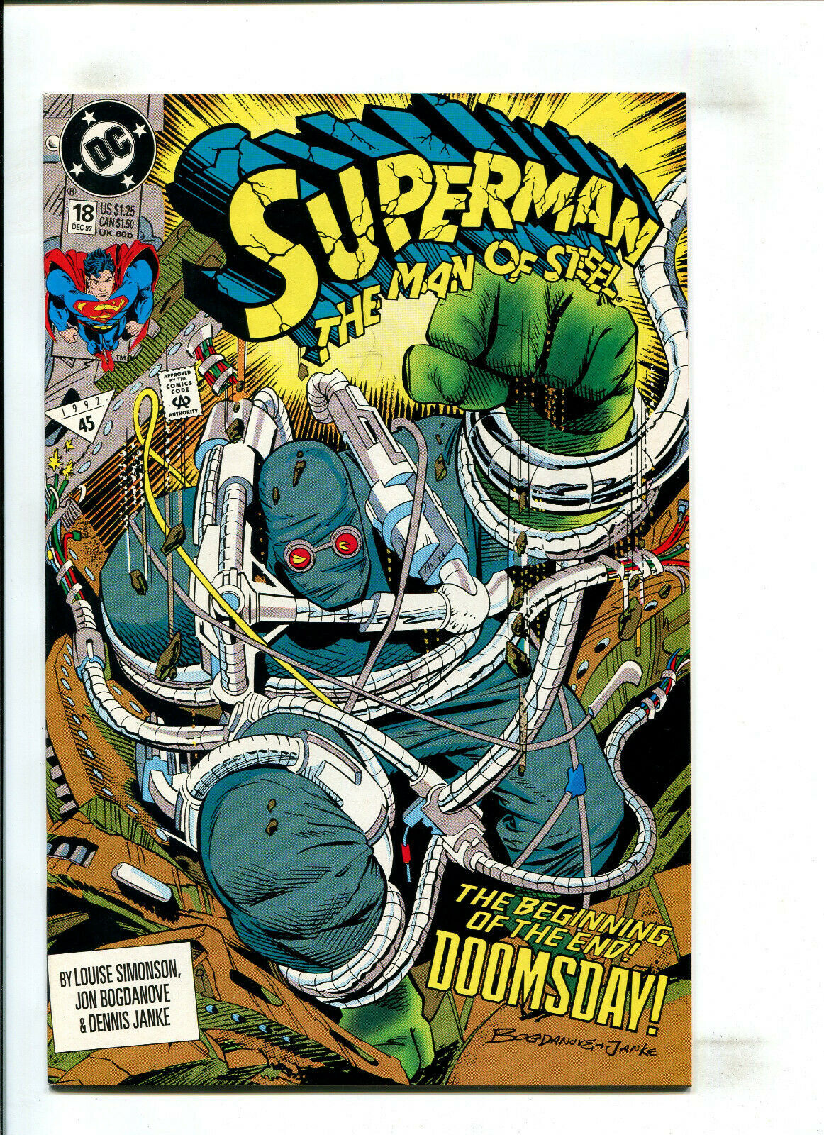 Superman: The Man of Steel #18 - First Full Appearance of Doomsday (9.2 ...
