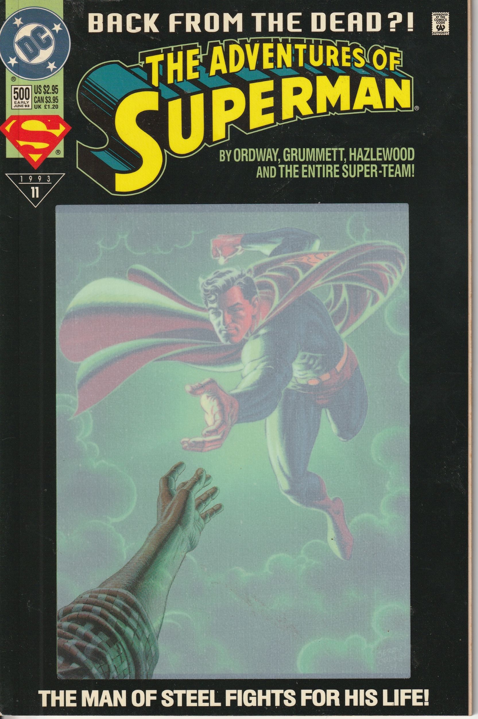 Adventures of Superman #500 Collector's Ed(1993) Reign of the Supermen ...