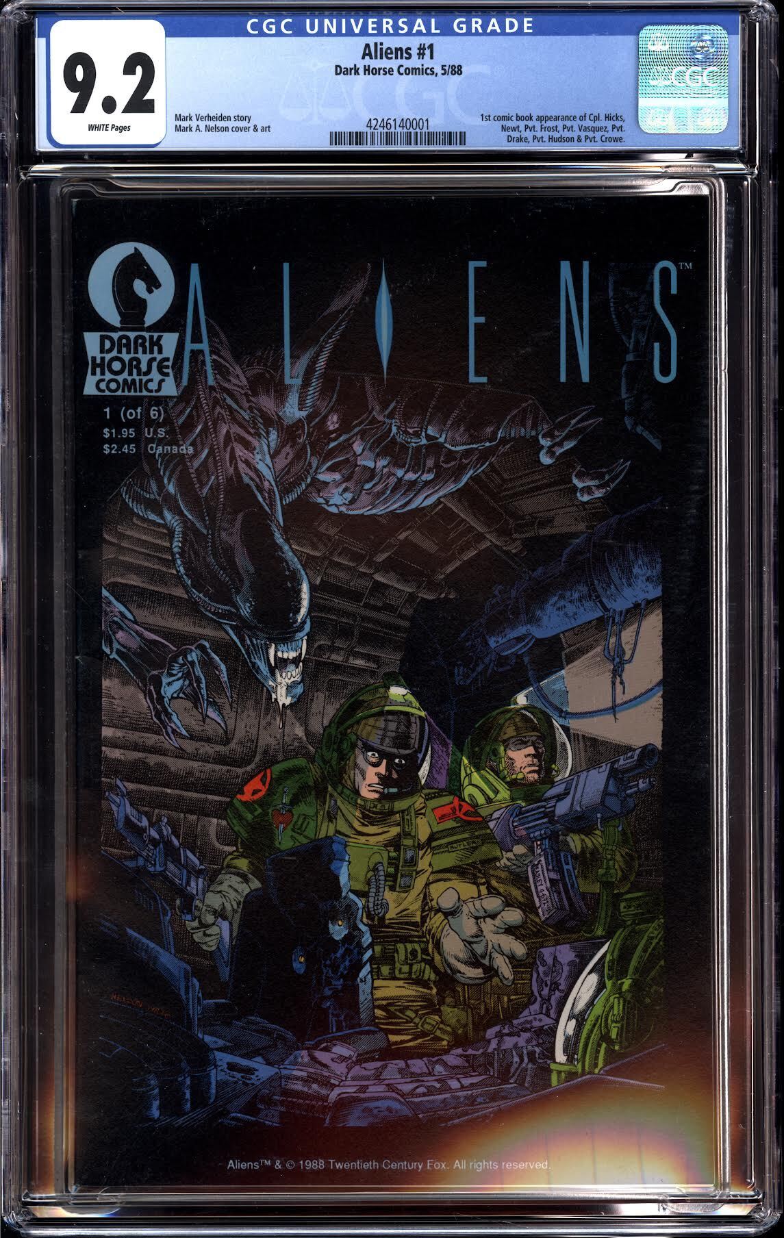 Aliens #1 (1988) CGC 9.2 NM- | Comic Books - Copper Age, Horror & Sci ...
