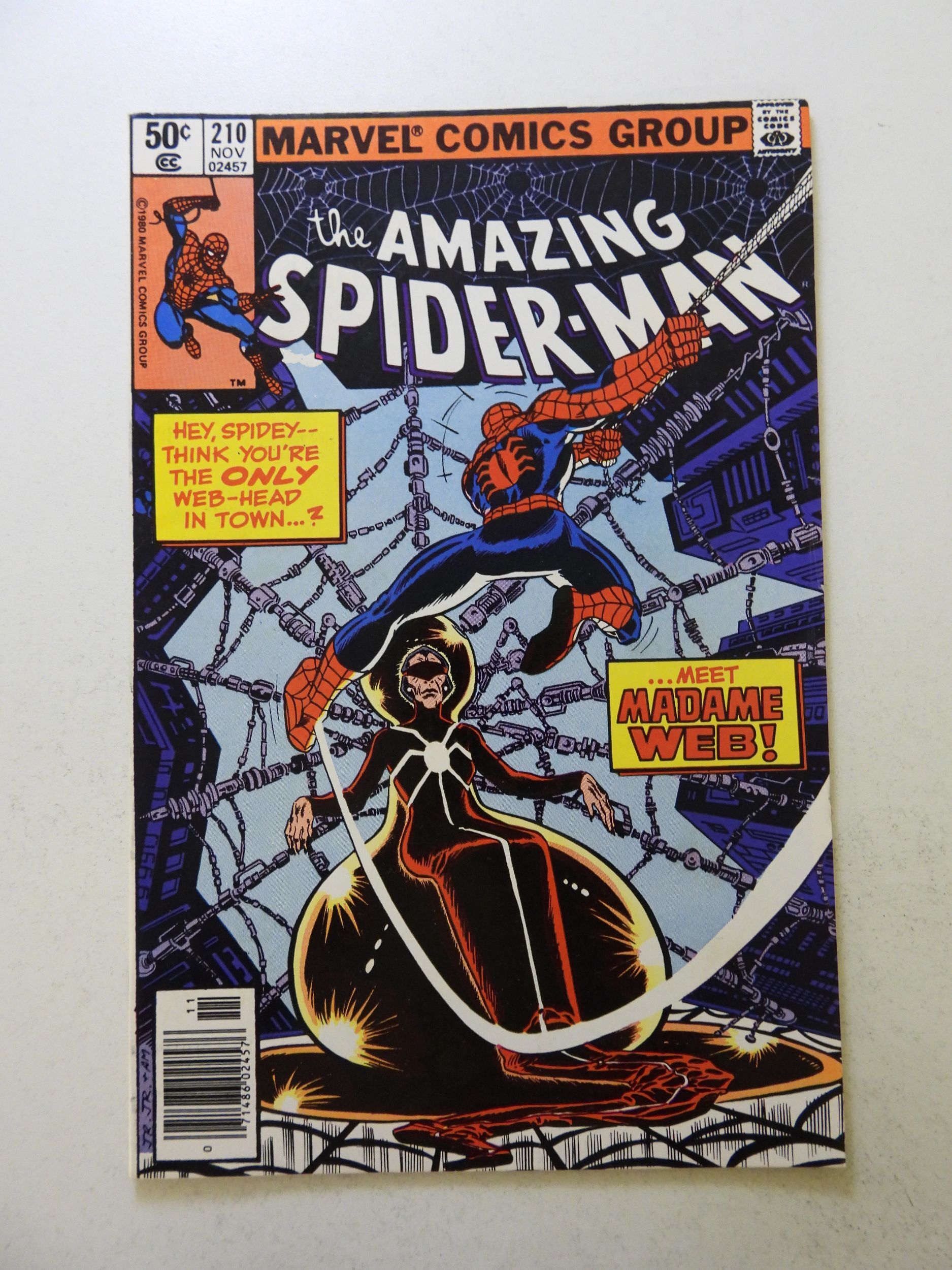 The Amazing Spider-Man #210 (1980) 1st appearance of Madame Web VF ...