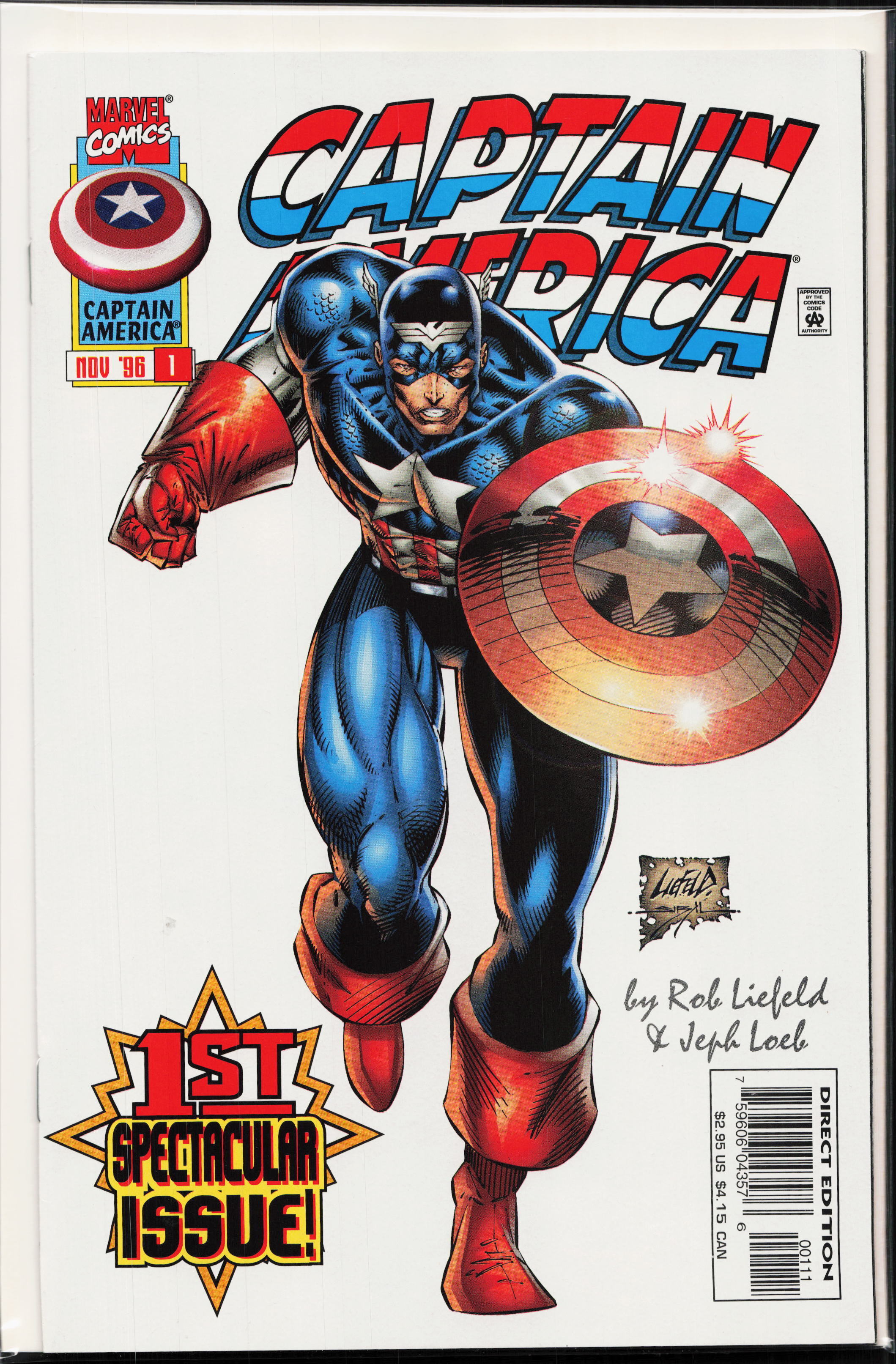 Captain America #1 (1996) Captain America [Key Issue] | Comic Books ...
