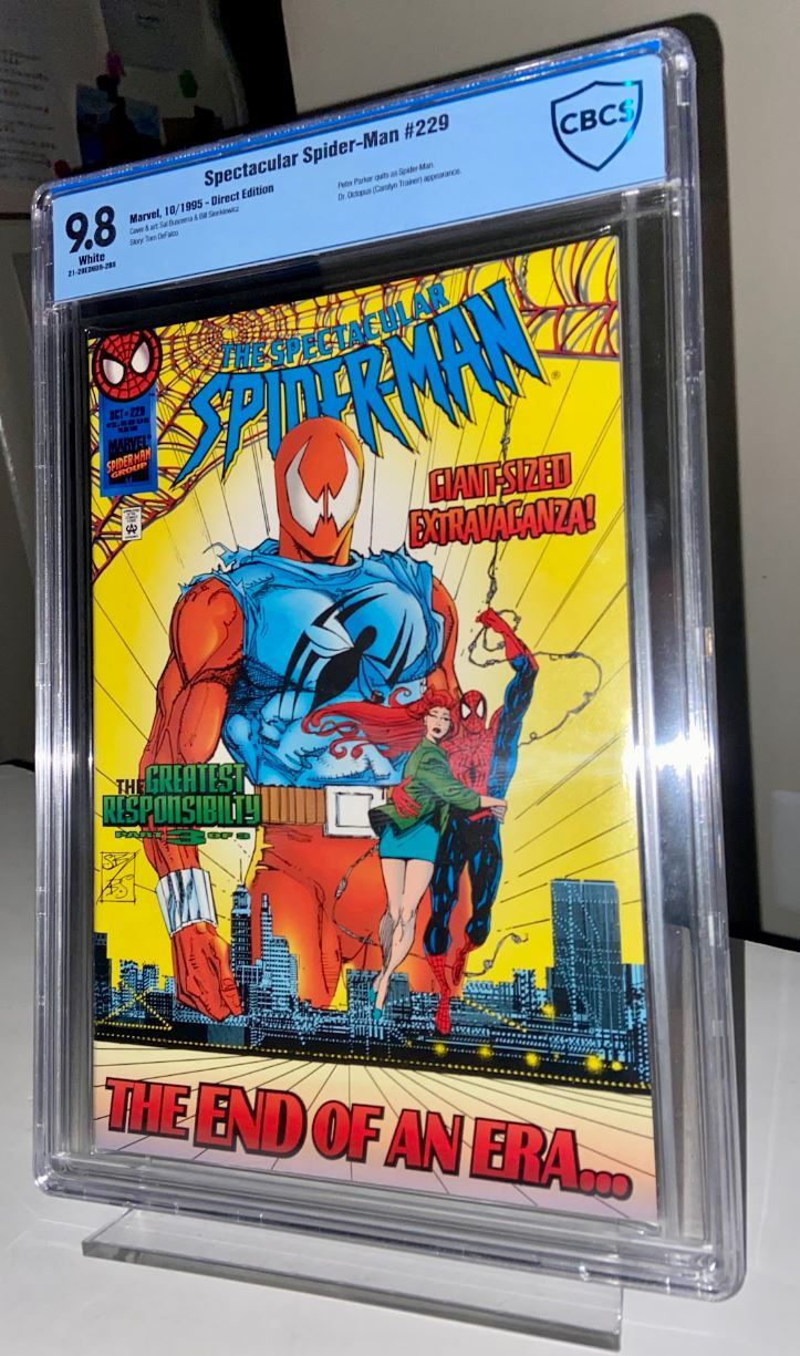 Spectacular Spider-Man #229 -Peter Parker quits as Spider-Man -CBCS 9.8 ...