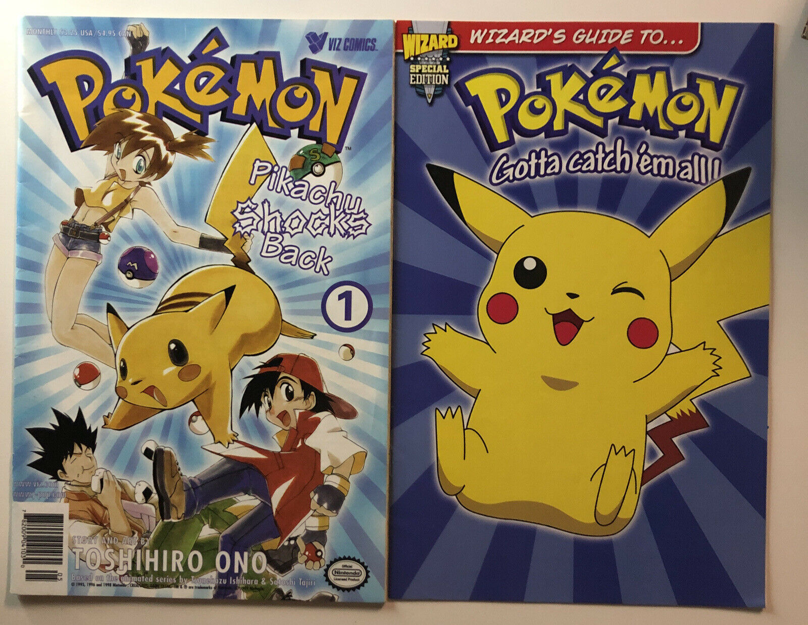 Pokemon: Pikachu Shocks Back #1 (Tear On Back) + Wizard's Guide To ...