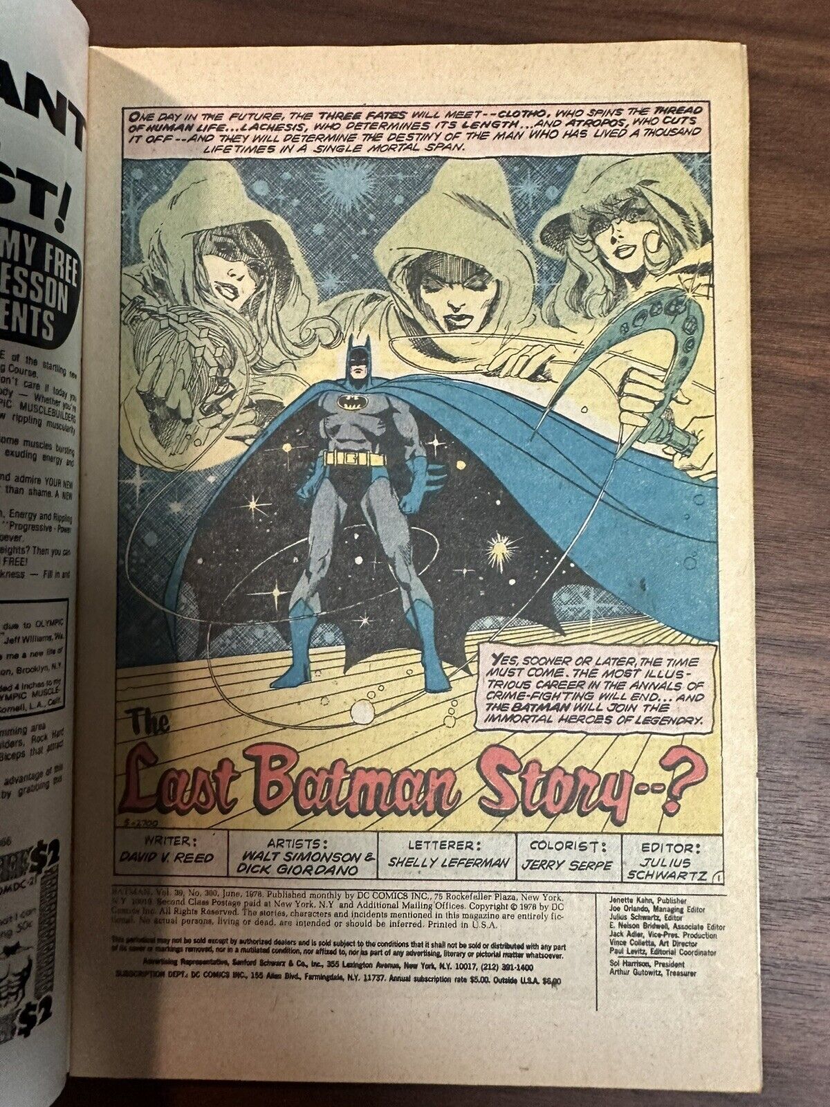 Batman #300 FN- “The Last Batman Story?” Giant Sized 300th Anniversary ...