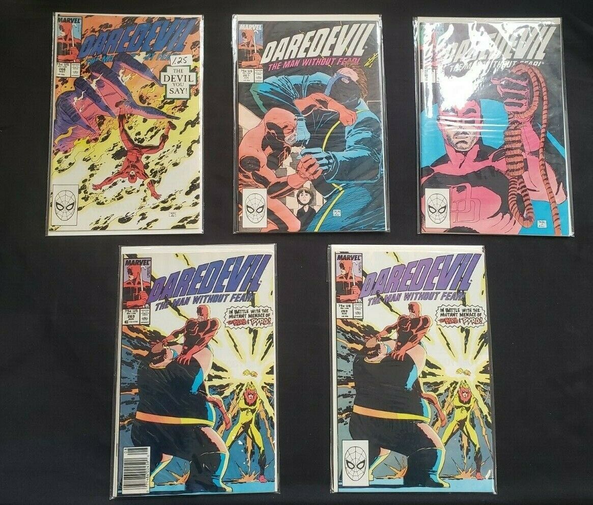 Daredevil 5pc (VF/NM) Issues #266-269, the Devil YOU Say, the Blob ...