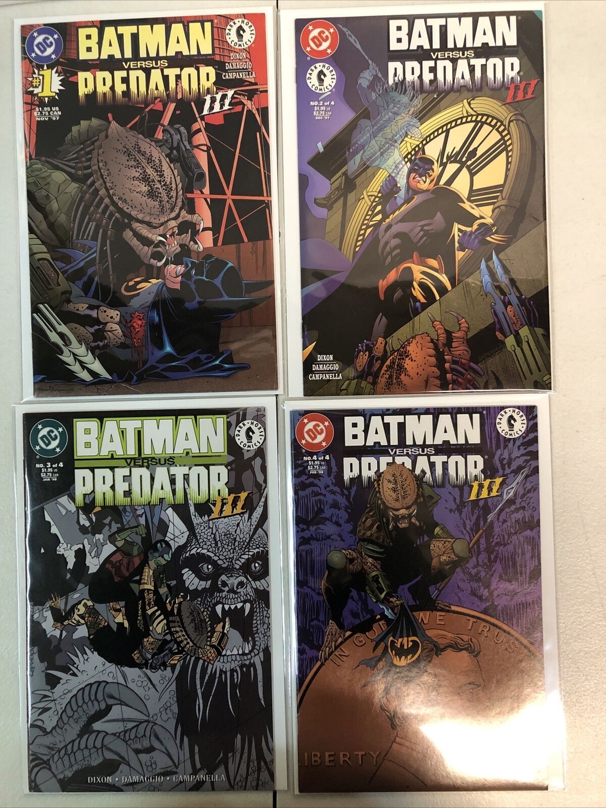 Batman VS Predator III (1997) Complete Set # 1-4 (VF/NM) DC & Dark ...