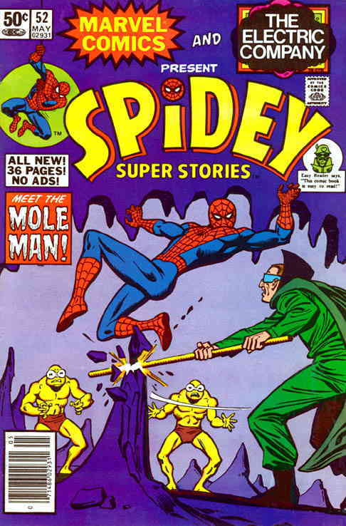 Spidey Super Stories #52 (Newsstand) FN ; Marvel | Spider-Man Mole Man ...