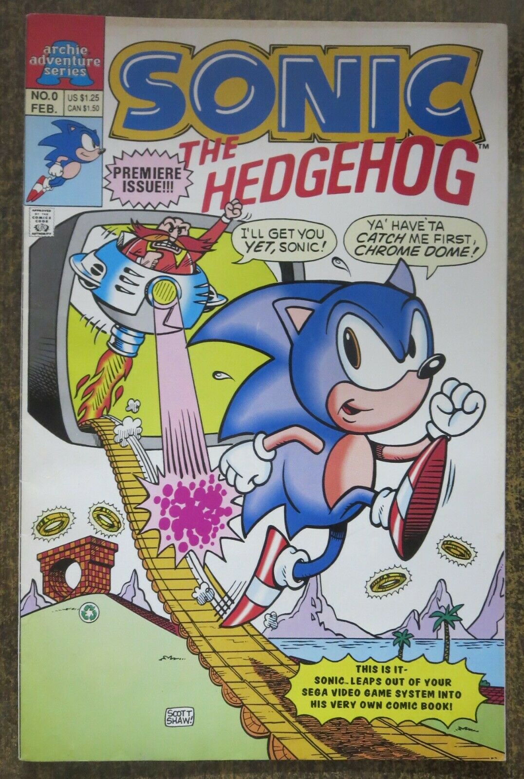 Sonic the Hedgehog #0 (Archie,2/1993) Fine | Comic Books - Modern Age ...
