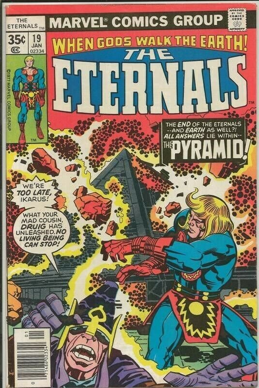 Eternals #19 ORIGINAL Vintage 1978 Marvel Comics Last Issue | Comic ...