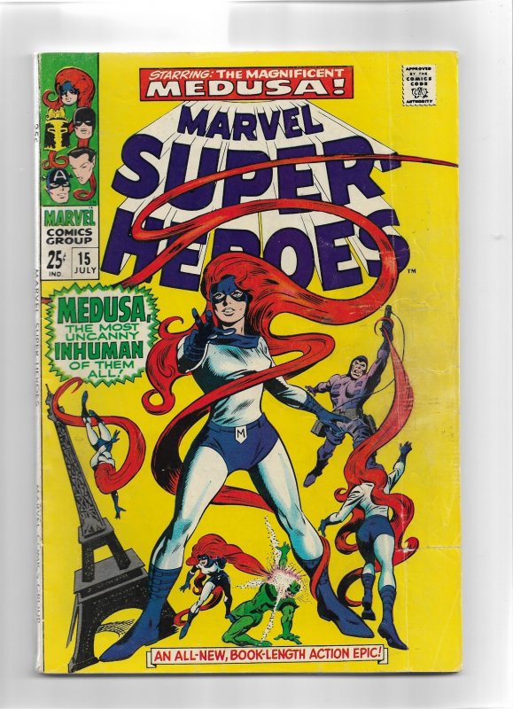 Marvel Super-Heroes #15 (1968) | Comic Books - Silver Age, Marvel ...