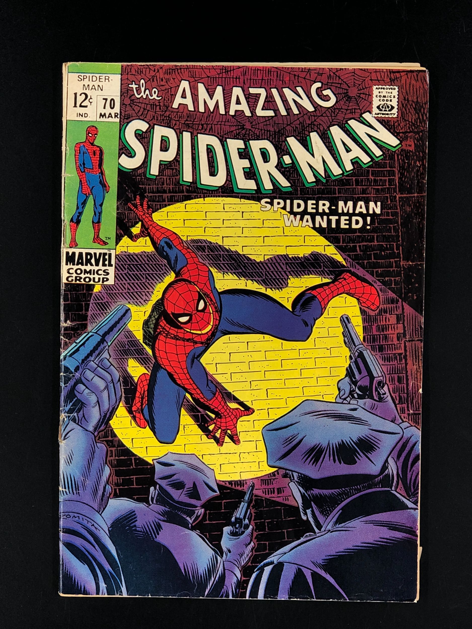 The Amazing Spider-Man #70 (1969) G/VG 1st Cameo Vanessa Fisk, See ...