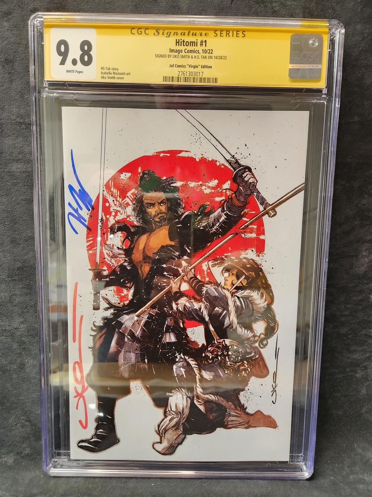 CGC Signature Ser. Hitomi #1 JAF Store Exclusive Uko Smith Image Comic ...