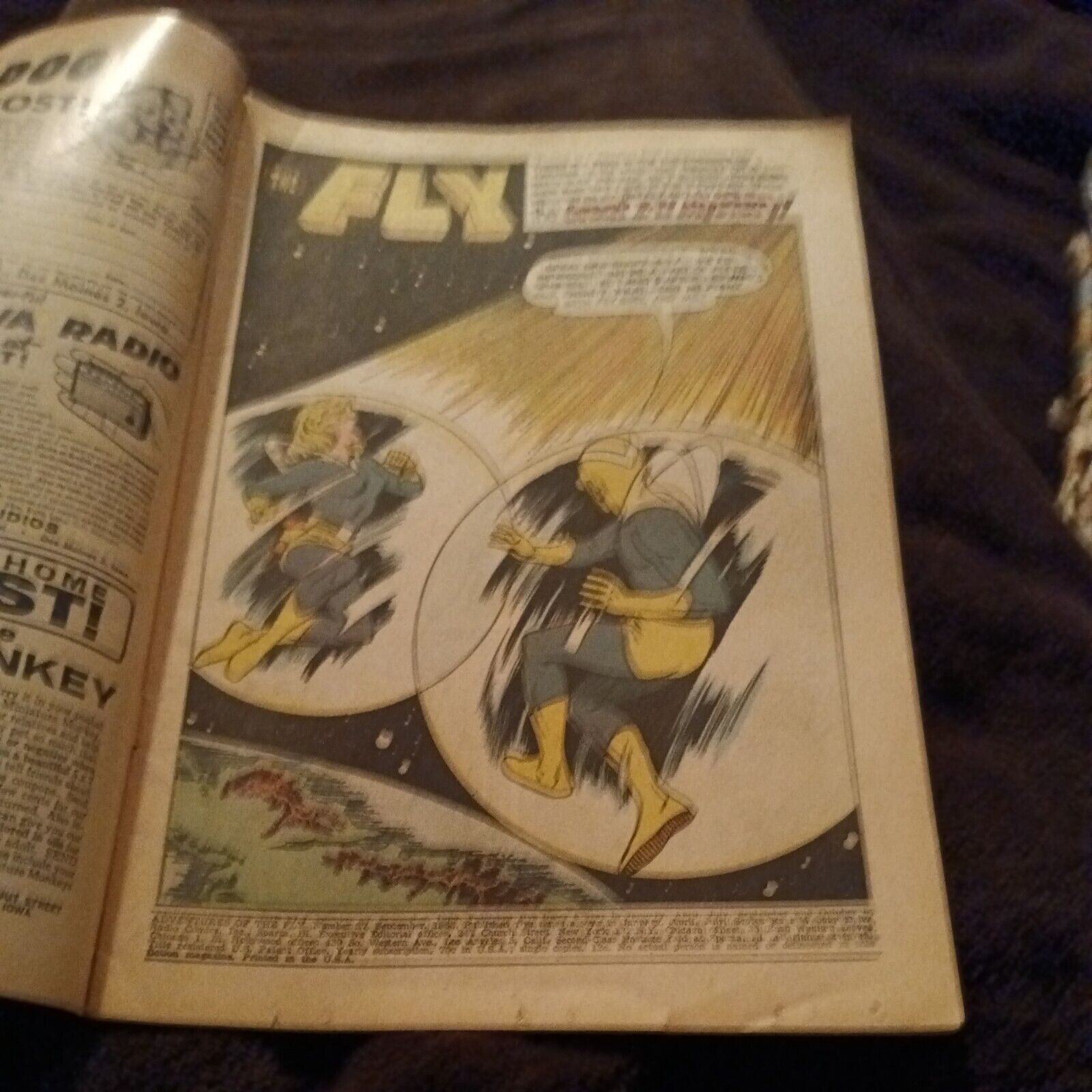 Adventures Of The Fly 27 Radio Comic superhero 1963 Silver Age Comic ...