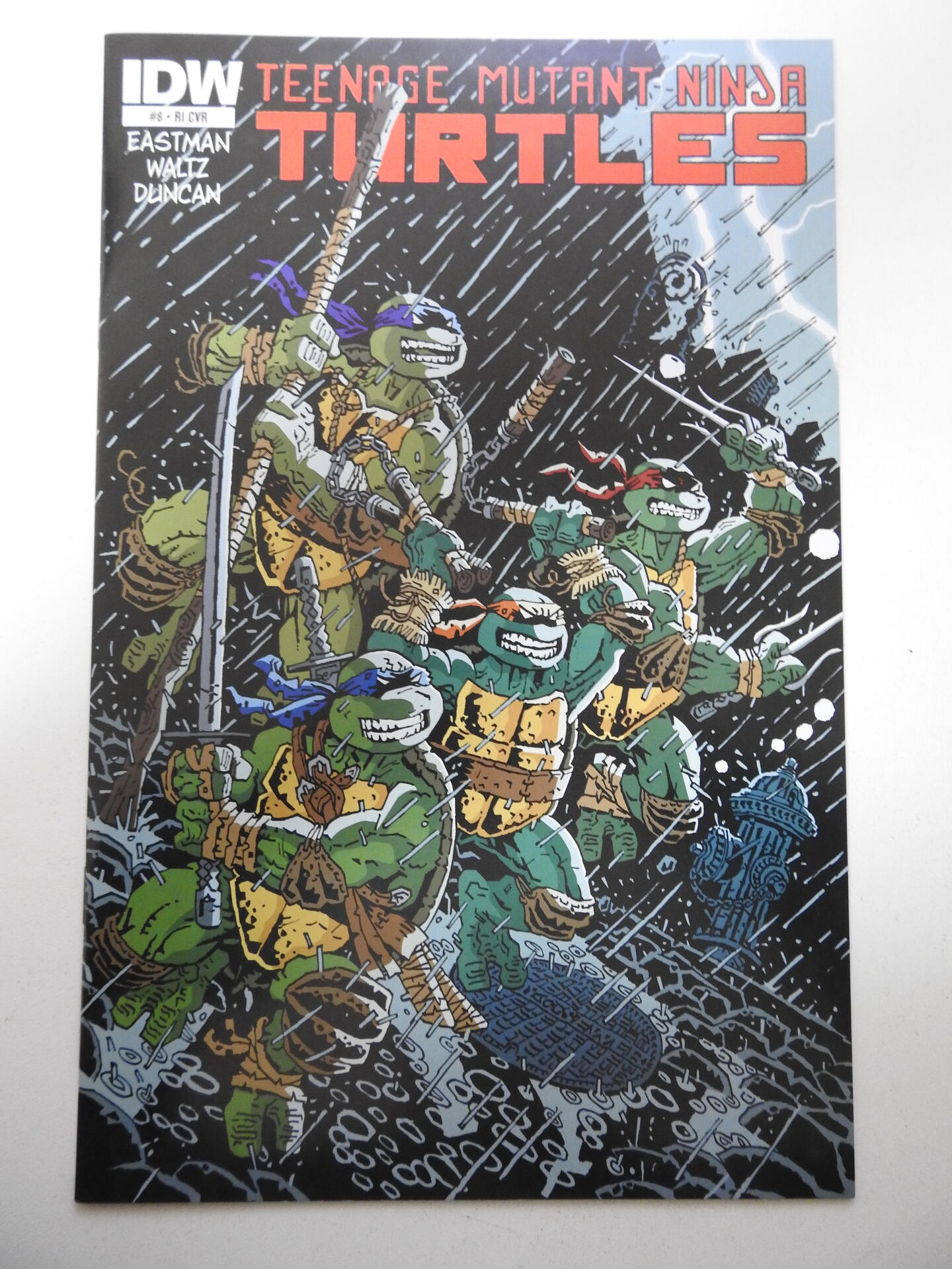 Teenage Mutant Ninja Turtles #8 Cover RI - Simon Gane Variant (2012 ...