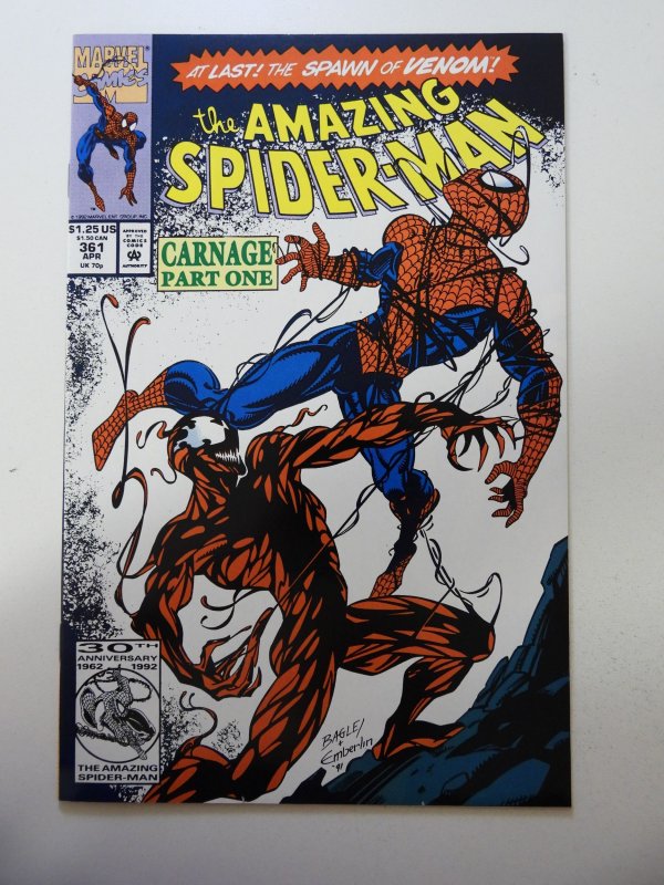 The Amazing Spider-Man #361 (1992) 1st Carnage Cameo! VF+ Condition ...