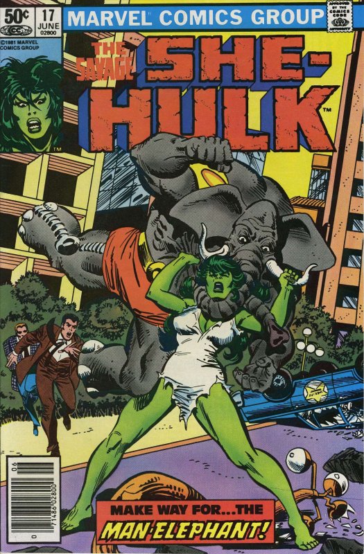 Savage She-Hulk, The #17 (Newsstand) FN ; Marvel | Man-Elephant | Comic ... Savage She-Hulk, The #17 (Newsstand) FN ; Marvel | Man-Elephant | Comic ...