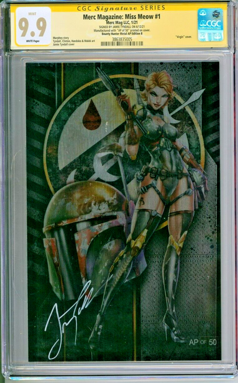 Merc Magazine: Miss Meow #1 CGC Signature Series 9.9 Jamie Tyndall ...