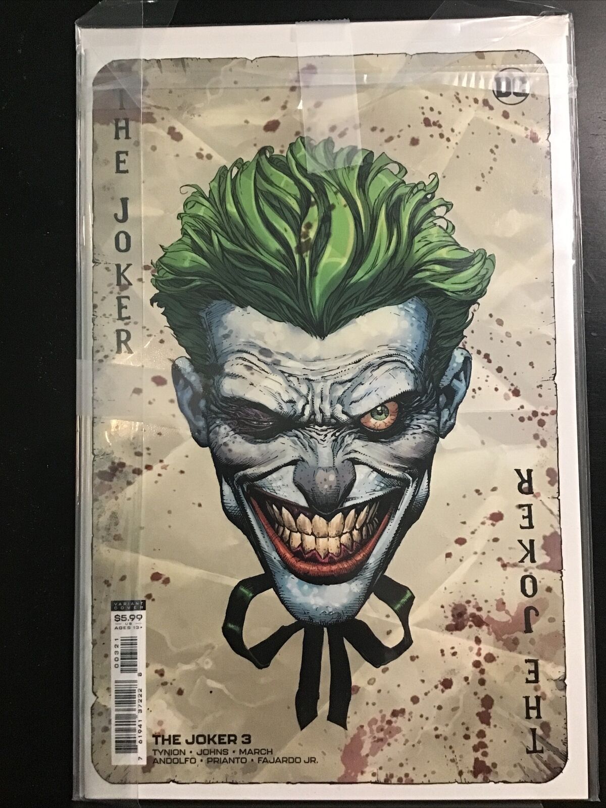 The Joker #3 David Finch Playing Card Variant July 2021 DC Comics ...