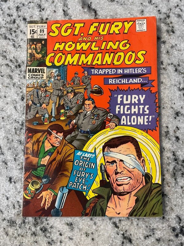 Sgt. Fury & His Howling Commandos # 89 FN- Marvel Comic Book Avengers ...