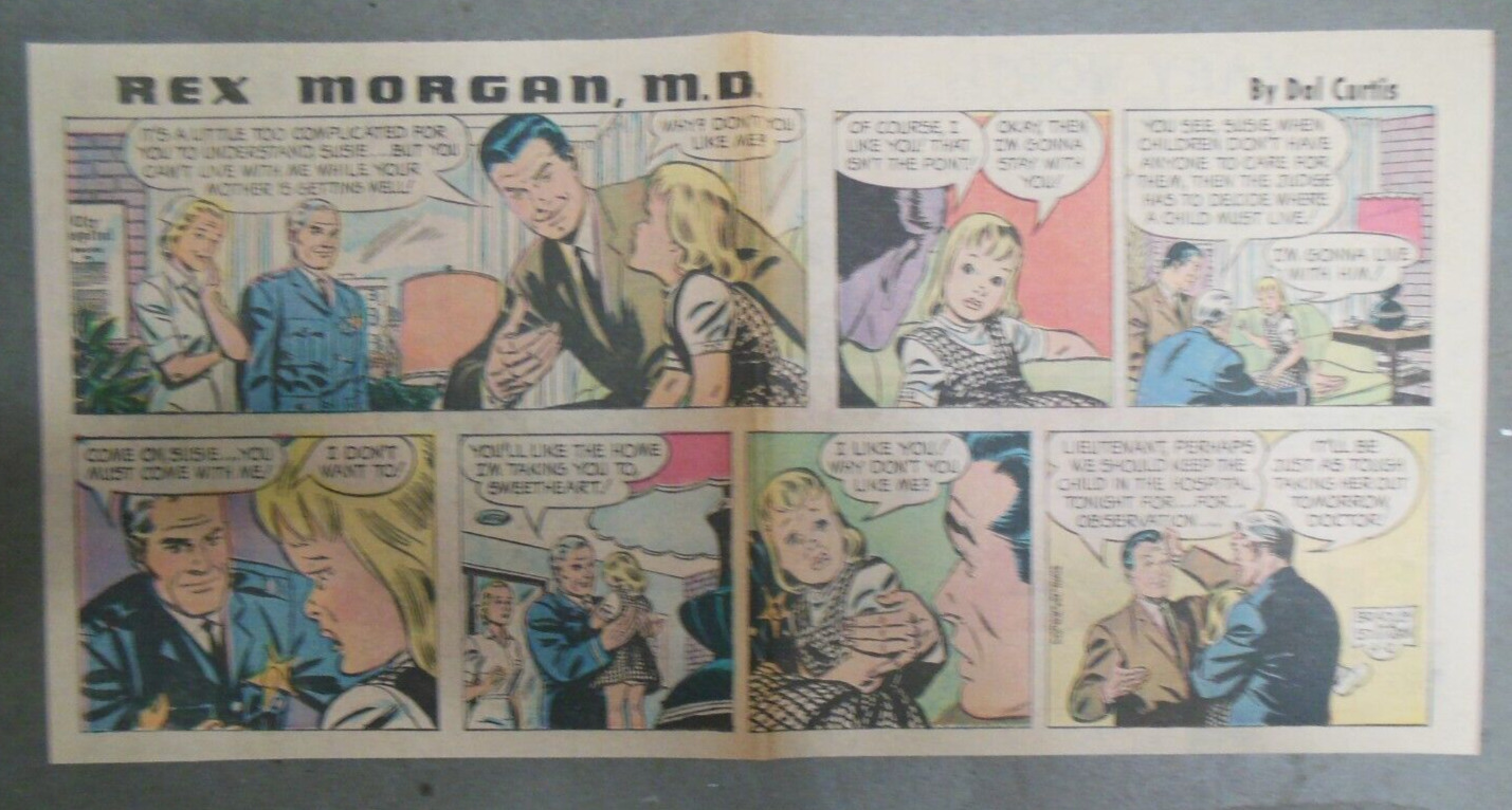 (14) Rex Morgan MD Sunday Pages by Bradley & Edgingston 1961 Thirds: 7. ...