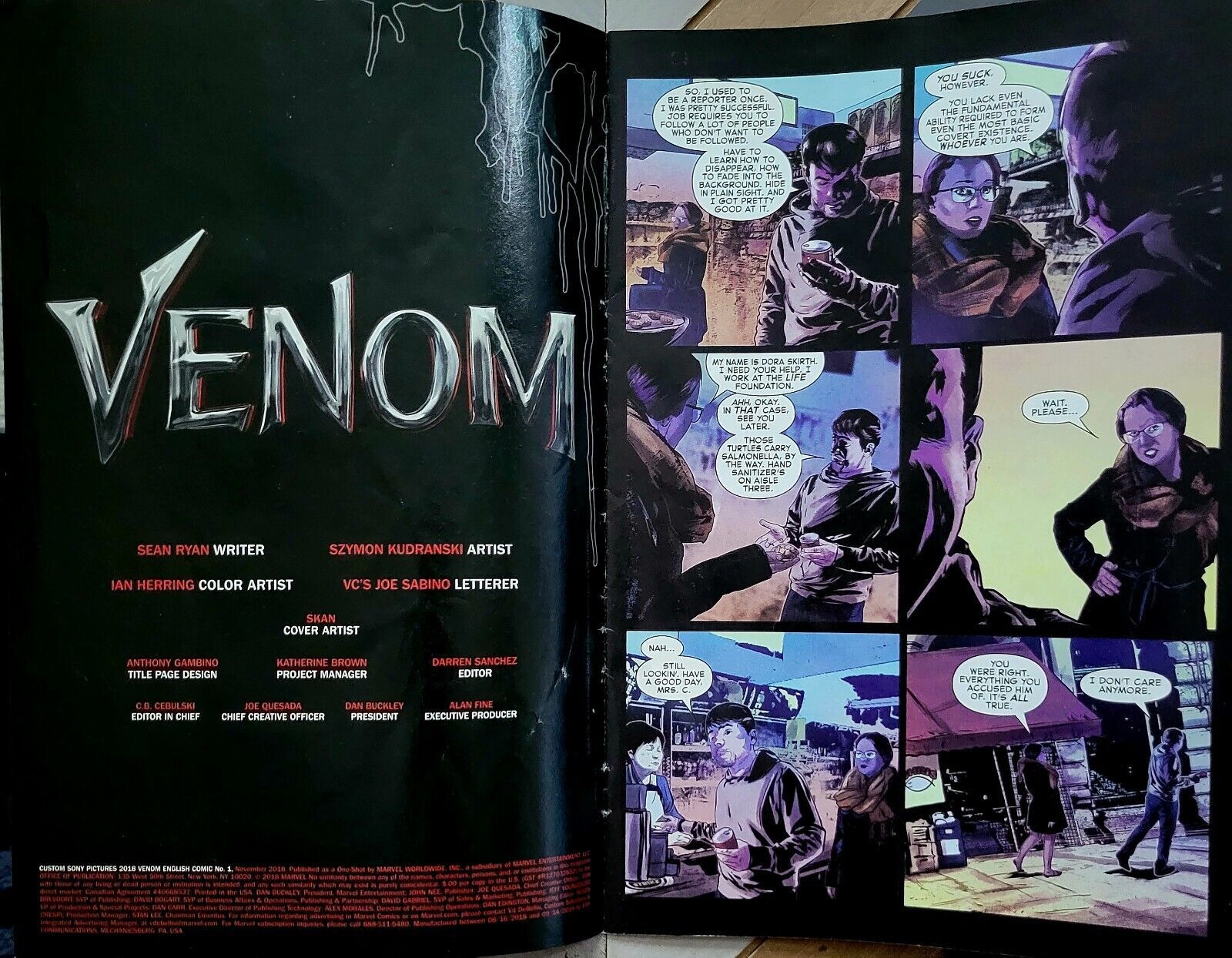 VENOM: THE MOVIE #1 (Sony/Marvel 2018) Comic Film Adaptation AMC ...