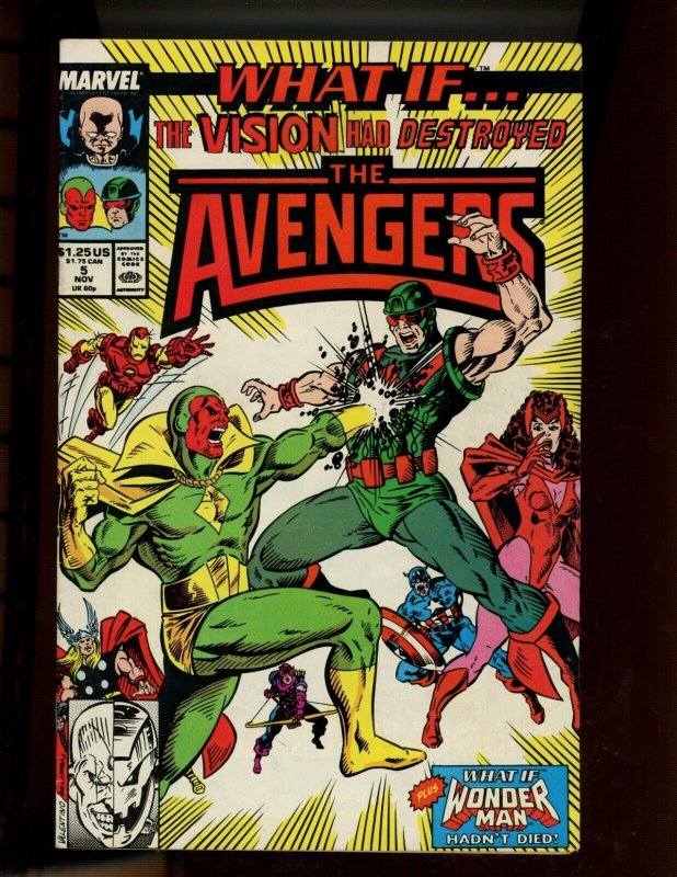 What If...? #5 - Vision Vs. The Avengers. Jim Valentino Cover Art. (7.0 ...