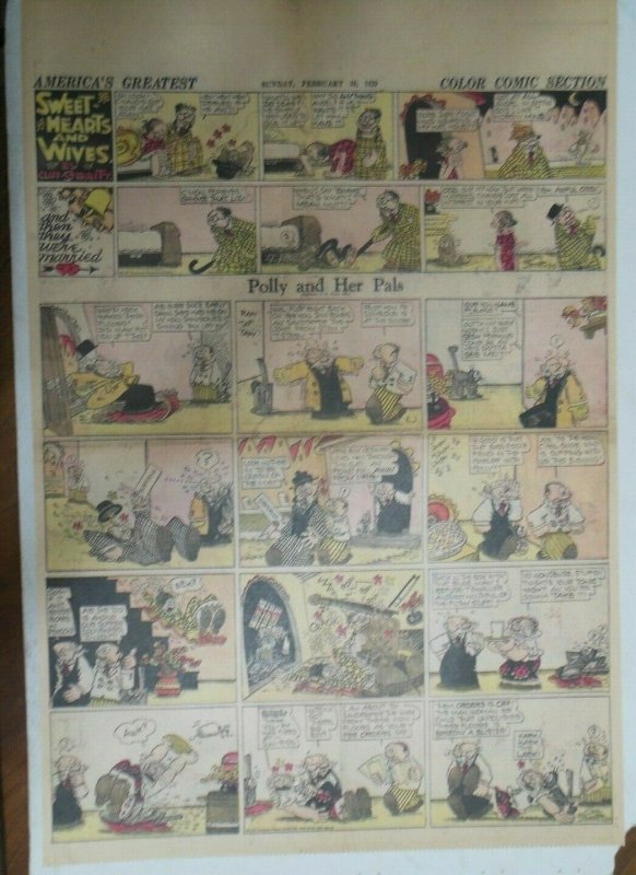 Polly and Her Pals Sunday by Cliff Sterrett from 2/10/1929 Full Page ...