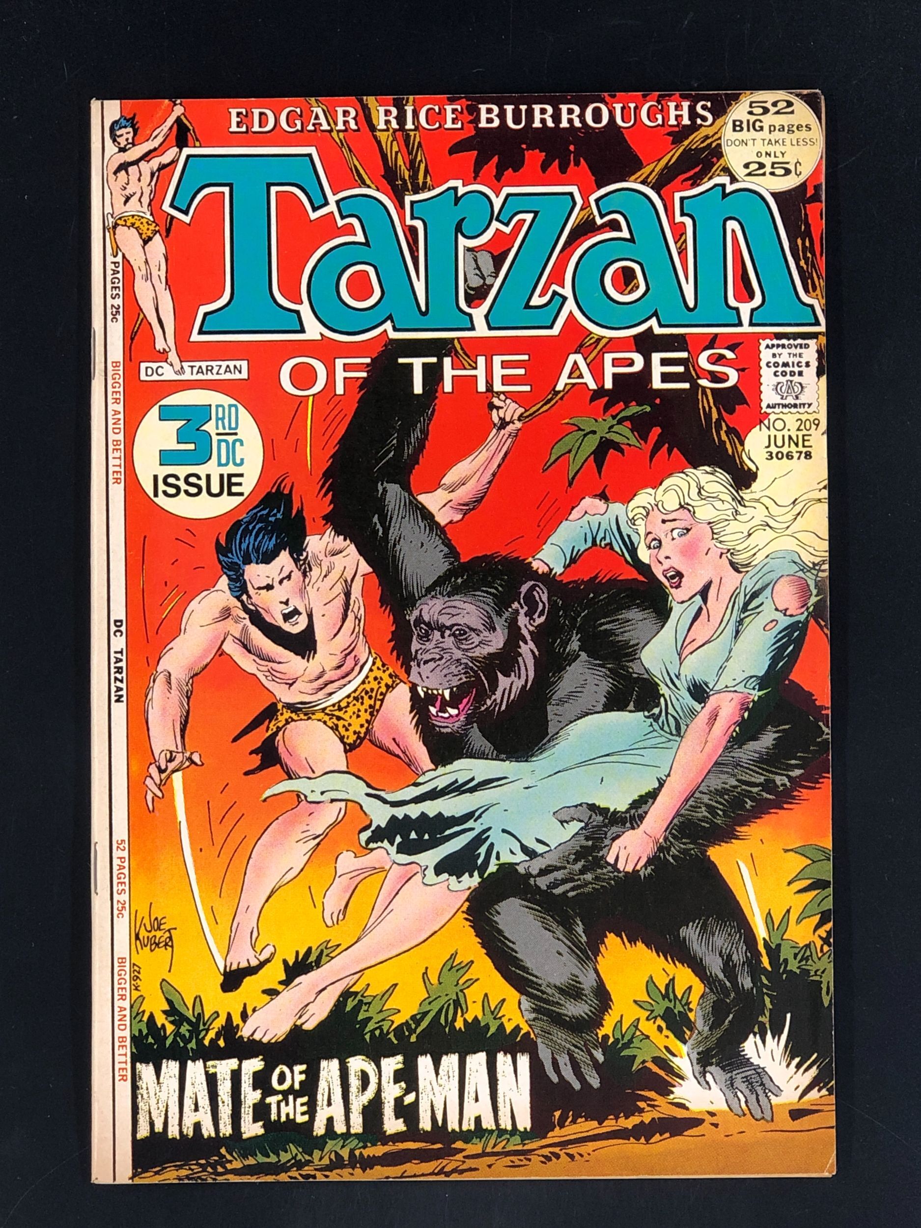 Edgar Rice Burroughs' Tarzan #209 (1972) Joe Kubert | Comic Books ...