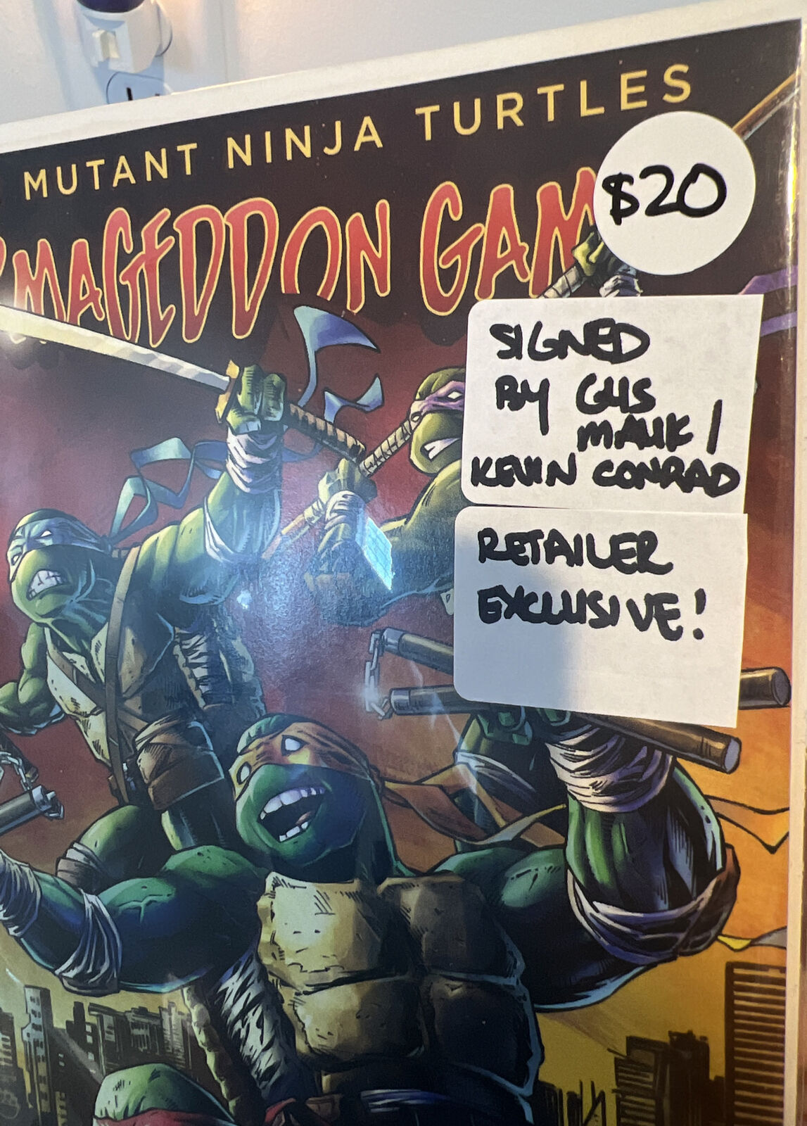 TMNT: Armageddon Game 1 Comic Vault Variant Signed By Gus Mauk & Kevin ...