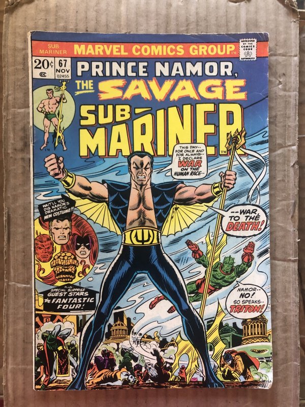 Sub-Mariner #67 (1973) | Comic Books - Bronze Age, Marvel, Sub-Mariner, Superhero / HipComic