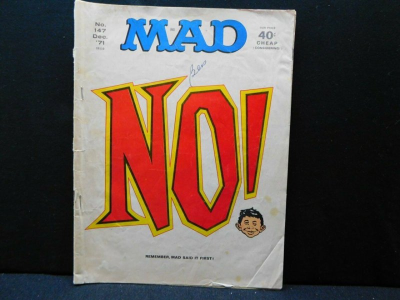 Mad Magazine 147 December 1971 Comic | Comic Books - Bronze Age / HipComic