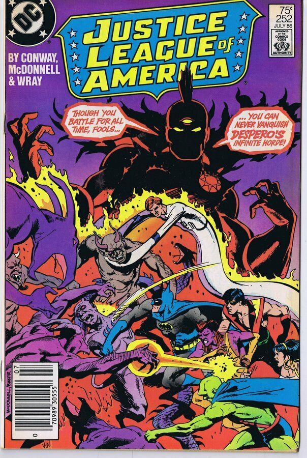 Justice League of America #252 ORIGINAL Vintage 1986 DC Comics Superman ...